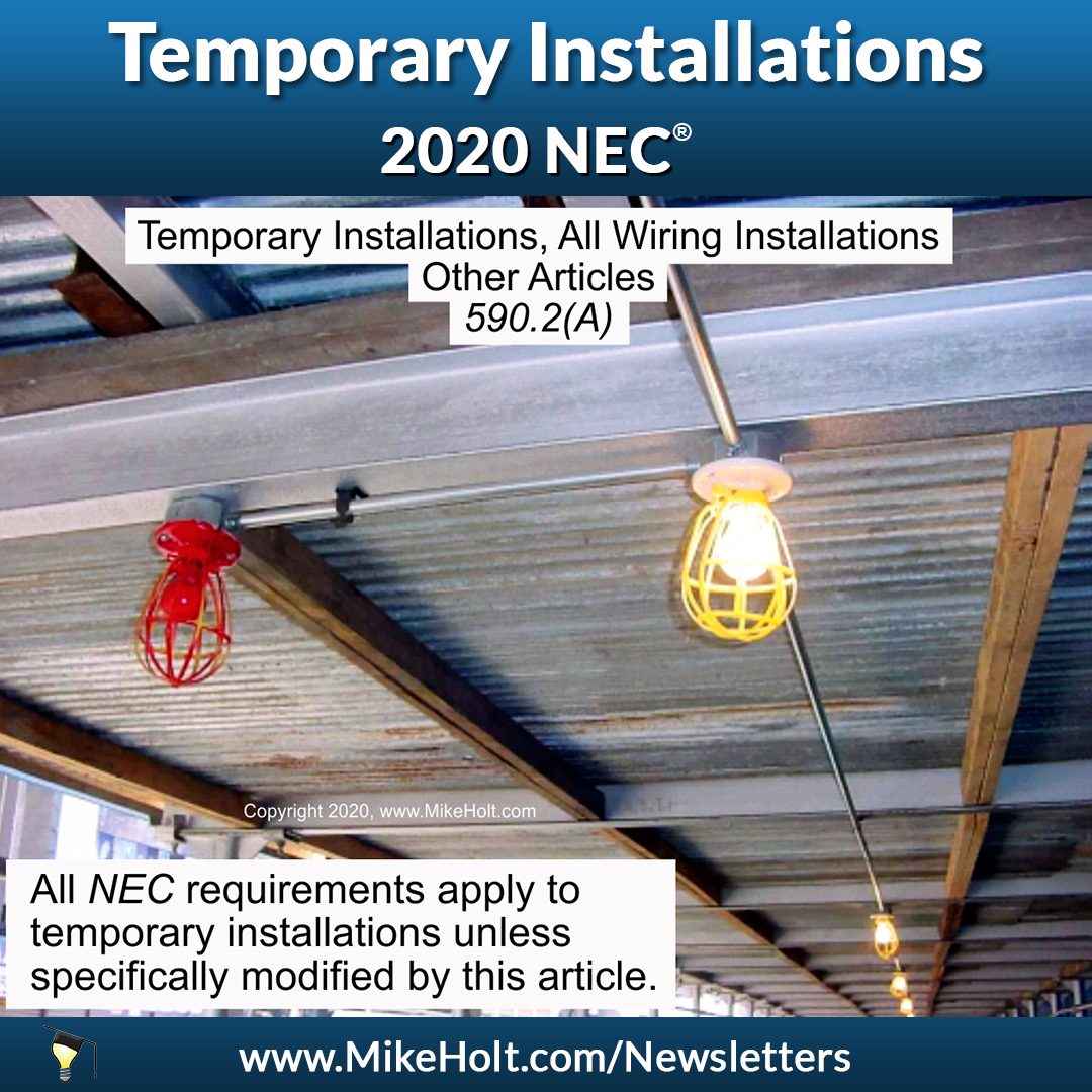 National Electrical Code Temporary Power
