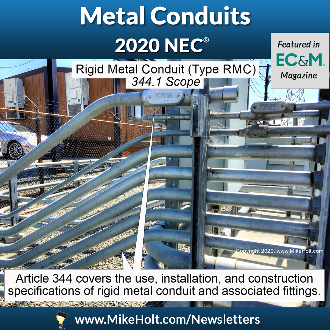 Metal Conduits, based on the 2020 NEC