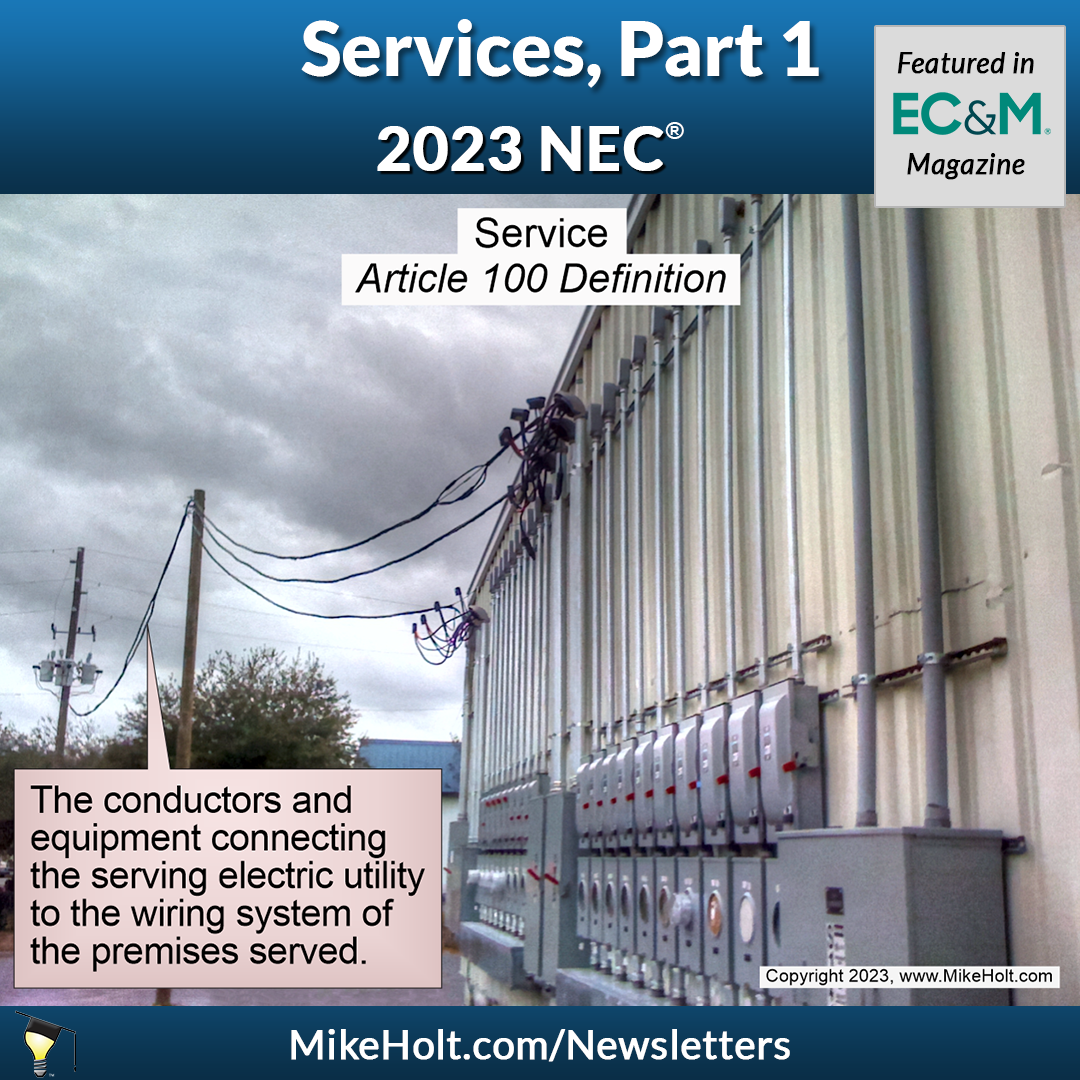 Services, based on the 2023 NEC - Part 1