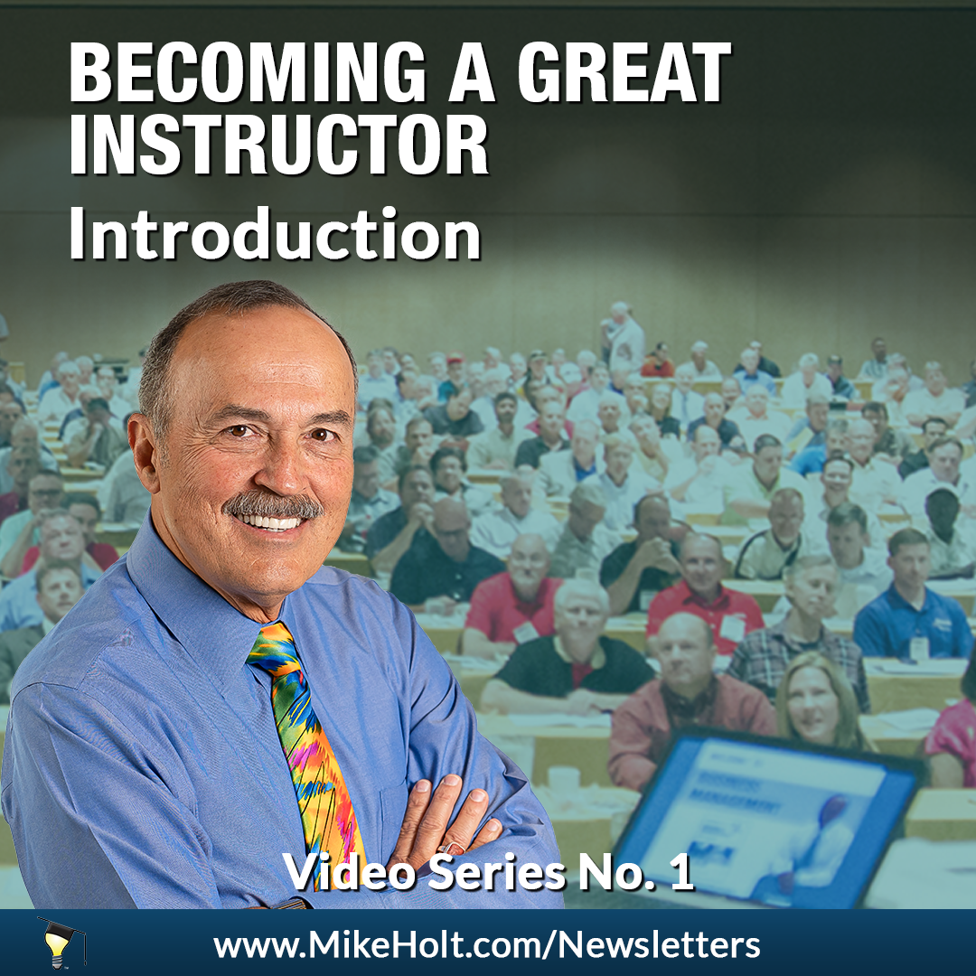 Becoming a Great Instructor Series #1 - Introduction to the program