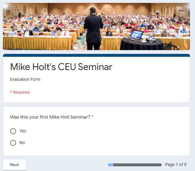 Mike Holt Seminar Handouts